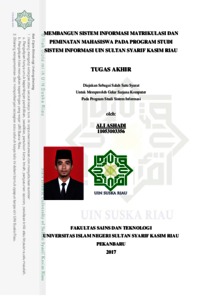 MEMBANGUN SISTEM INFORMASI MATRIKULASI DAN PEMINATAN MAHASISWA PROGRAM STUDI SISTEM INFORMASI ...